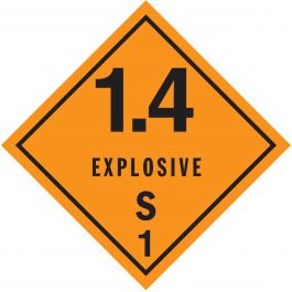 Explosives 1.4S Label, Roll of 500 by ASC, Inc.