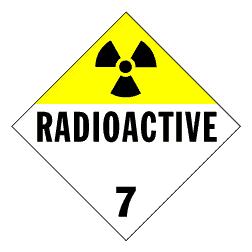 Hazard Class 7 Placards by ASC, Inc.